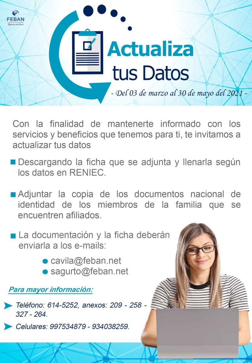Campaña de Actualización de datos 2021 – FEBAN